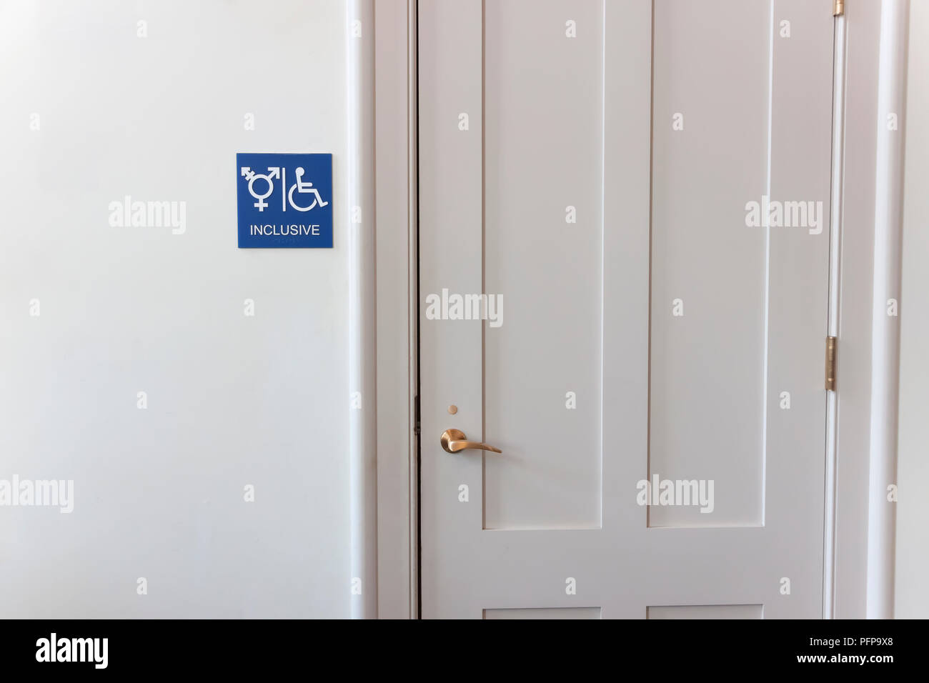 Inclusive restroom sign hi-res stock photography and images - Alamy