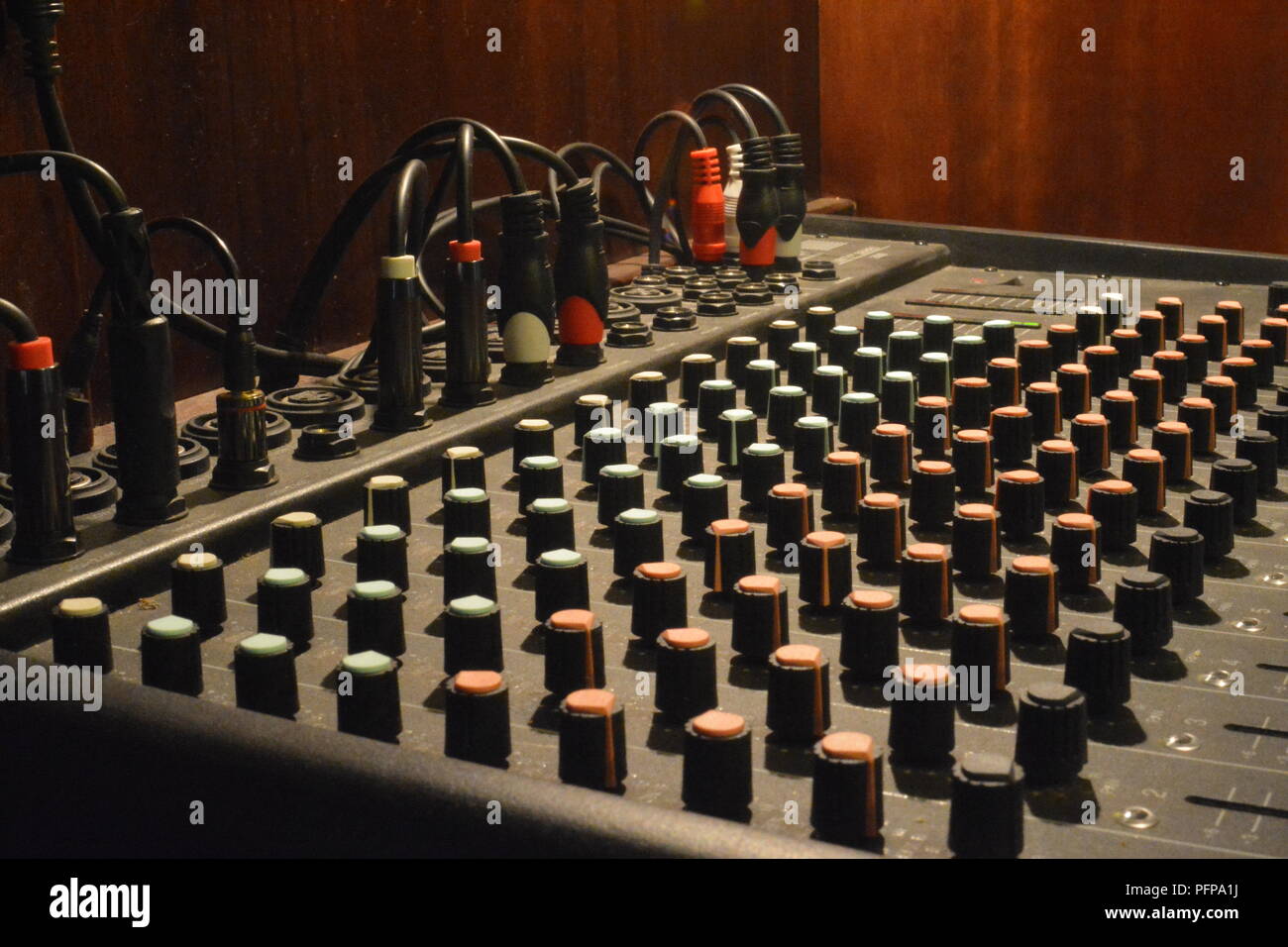 Sound mixing board Stock Photo - Alamy