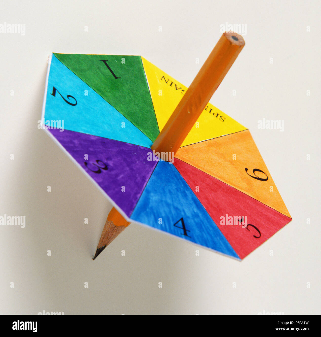 Colour wheel on a pencil Stock Photo - Alamy