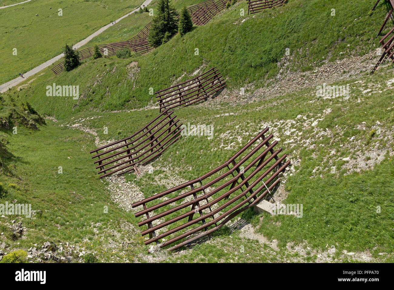 Avalanche fence hi-res stock photography and images - Alamy