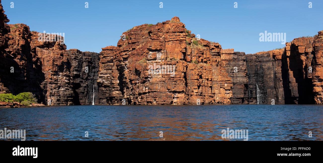 Australia, Western Australia, King George River. Panoramic view of the ...