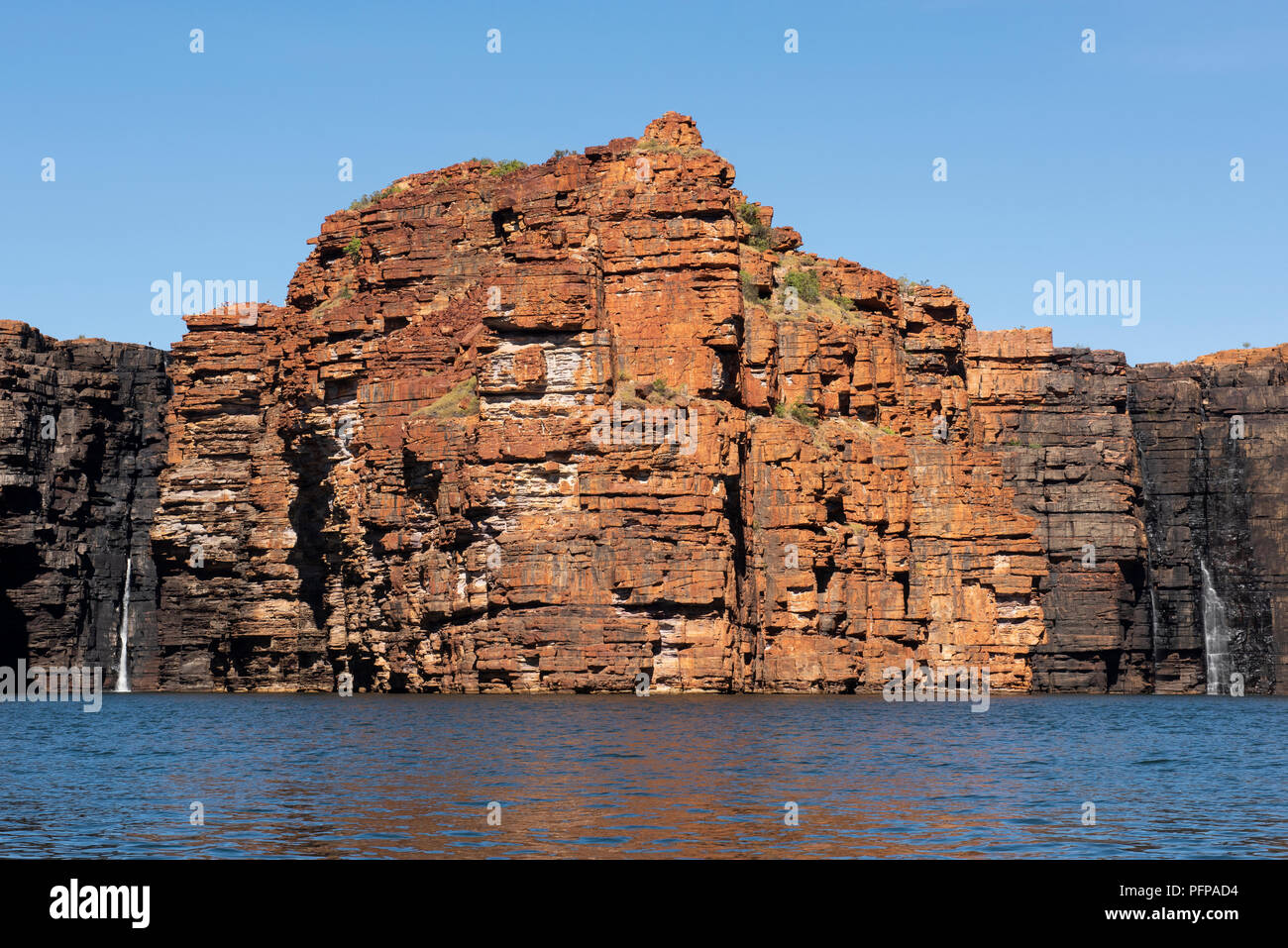 Australia, Western Australia, King George River. King George Falls ...