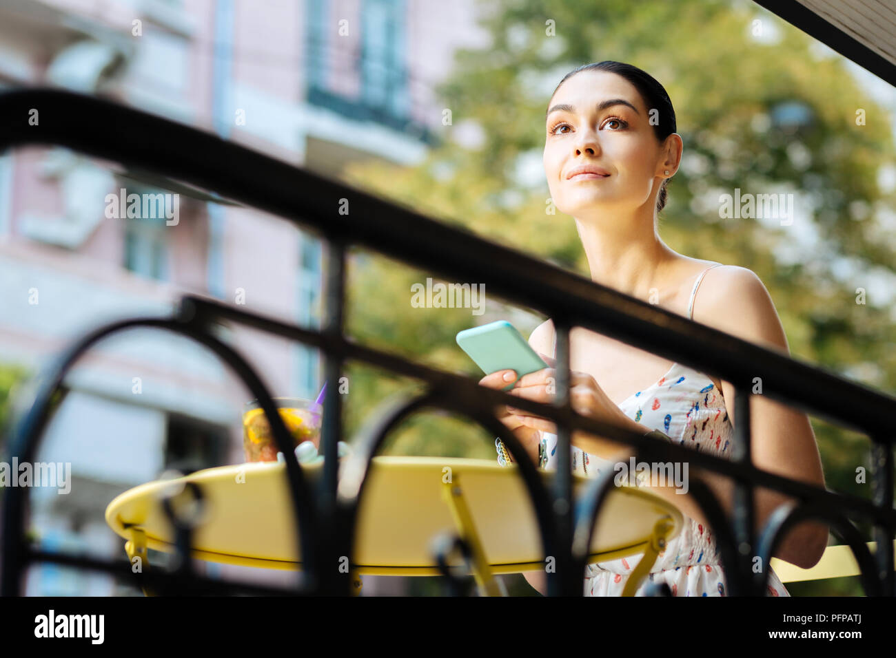 Feeling calm happy attractive hi-res stock photography and images - Alamy