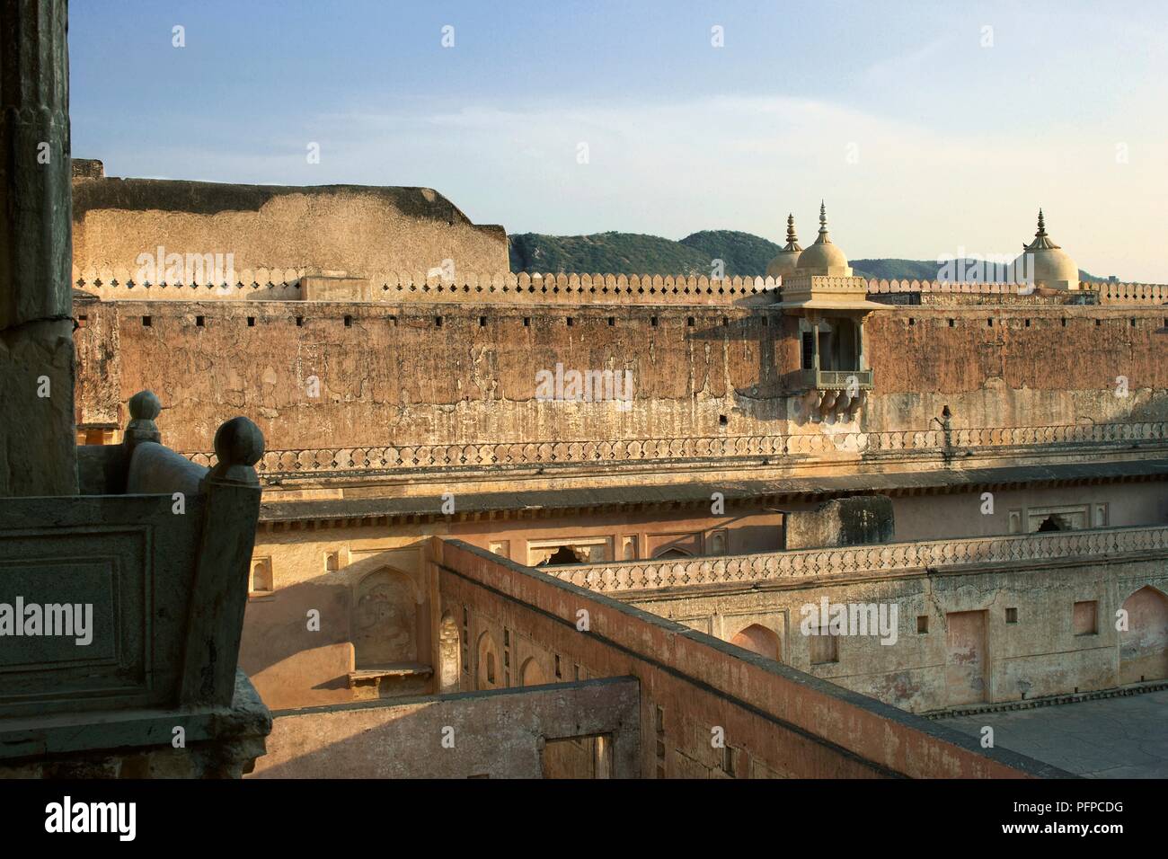 India, Rajasthan, Amber Fort, view of courtyard Stock Photo - Alamy