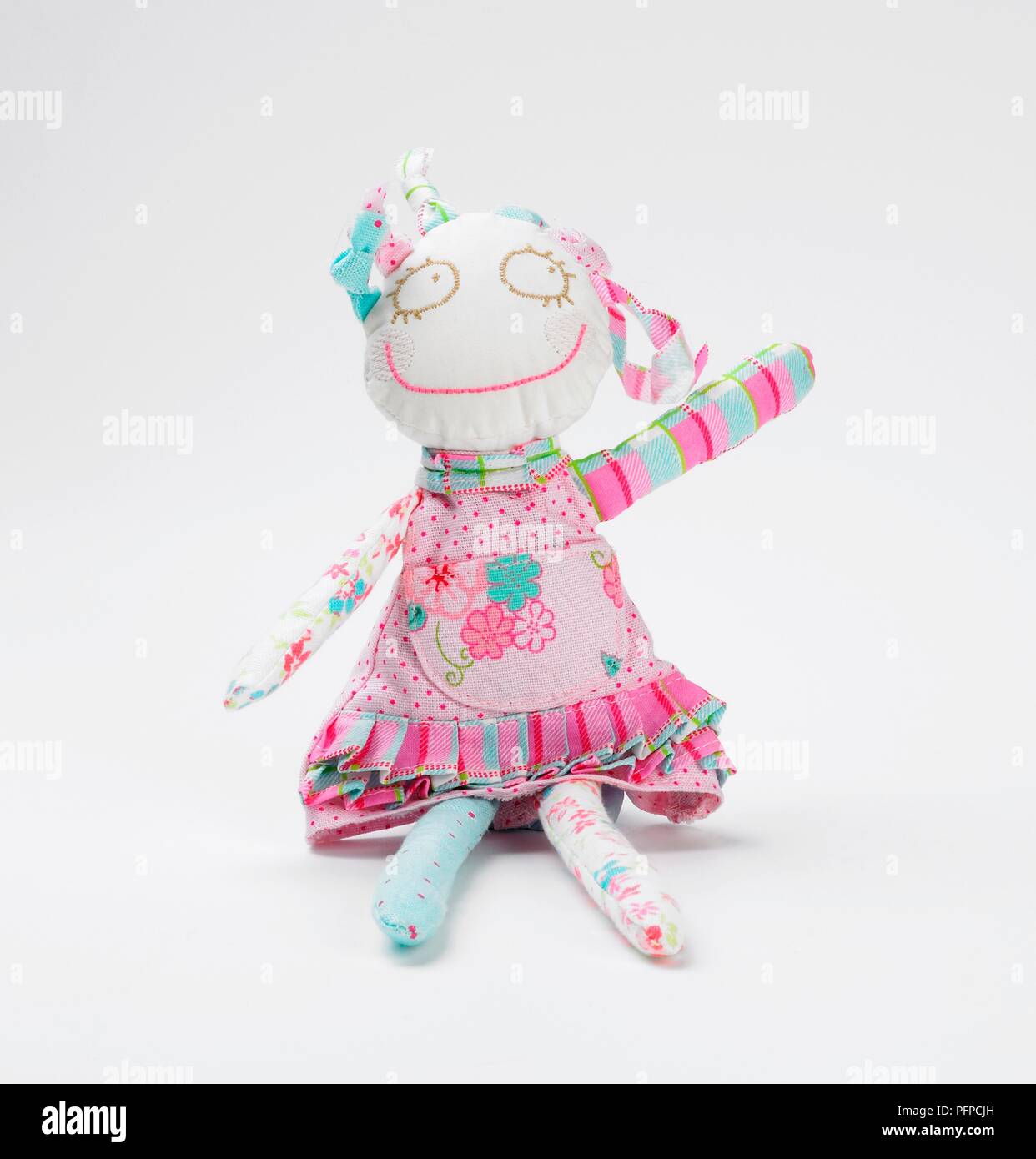 Rag doll with smiley face Stock Photo - Alamy