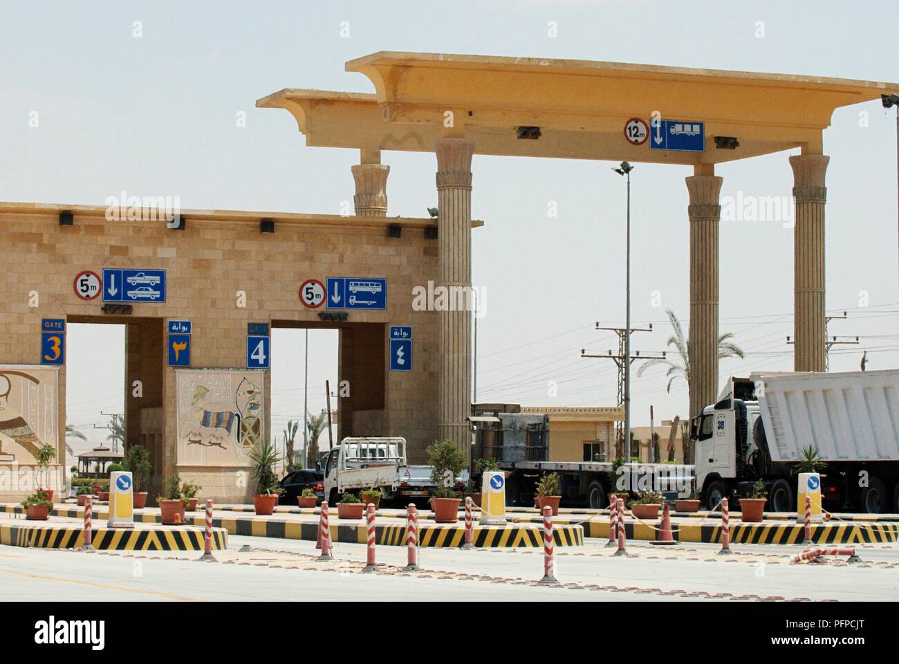 Egypt, Cairo, toll gate Stock Photo - Alamy