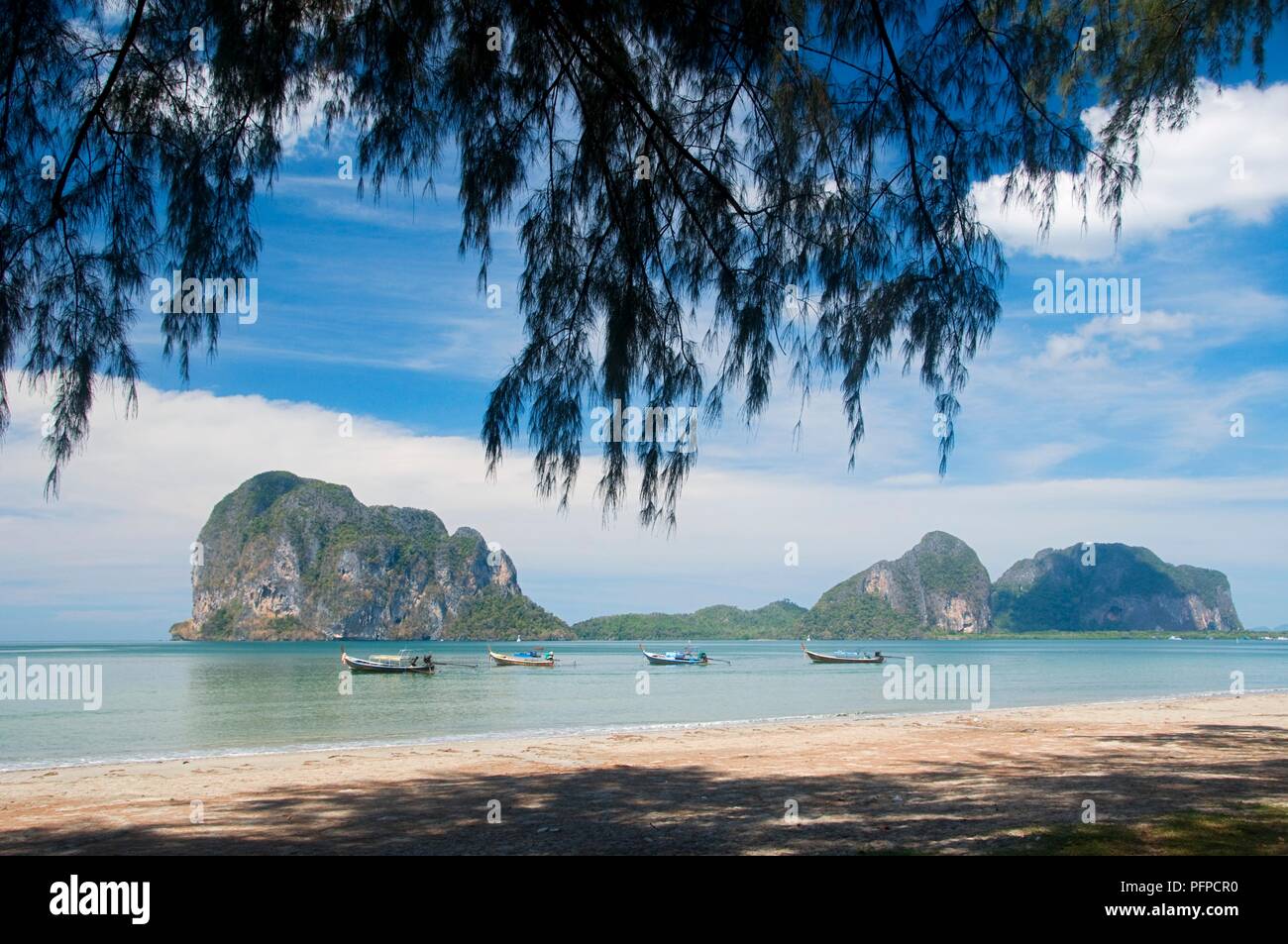 Thailand, Trang, Hat Pak Meng, view of bay Stock Photo - Alamy