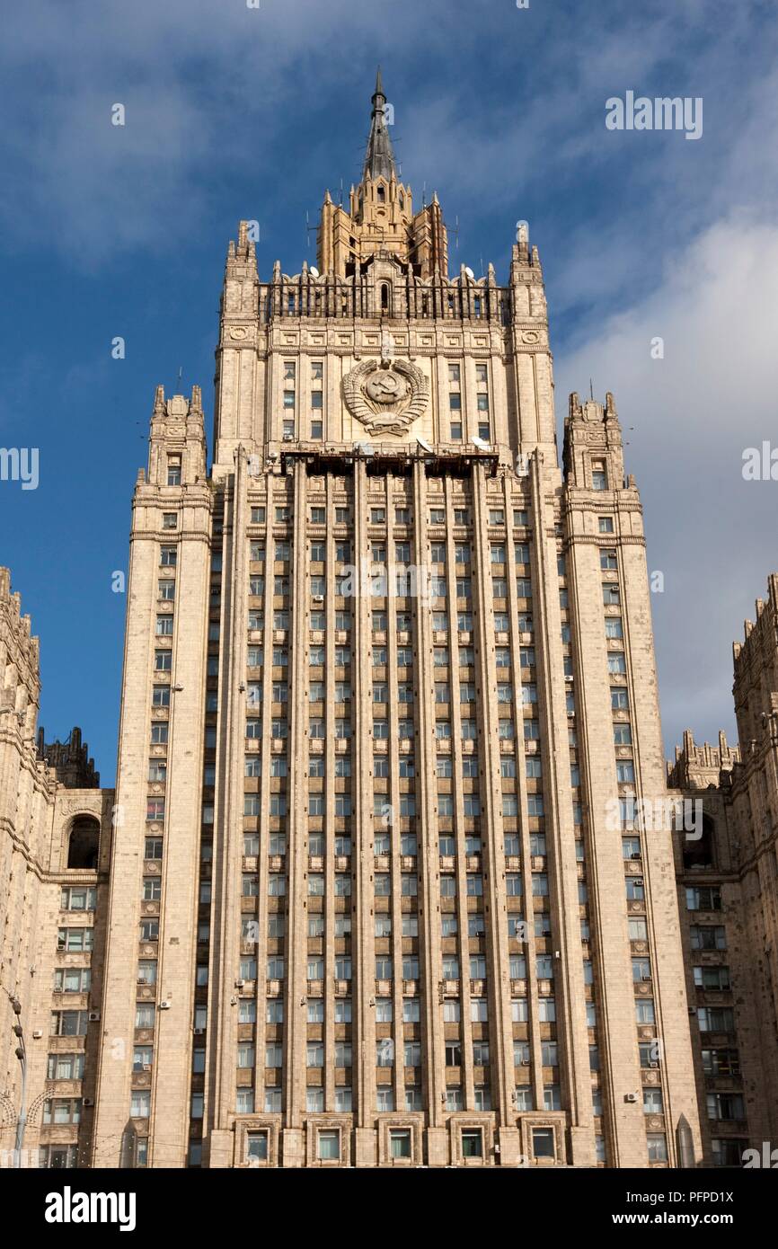 Russia, Moscow, Ministry of Foreign Affairs building Stock Photo - Alamy