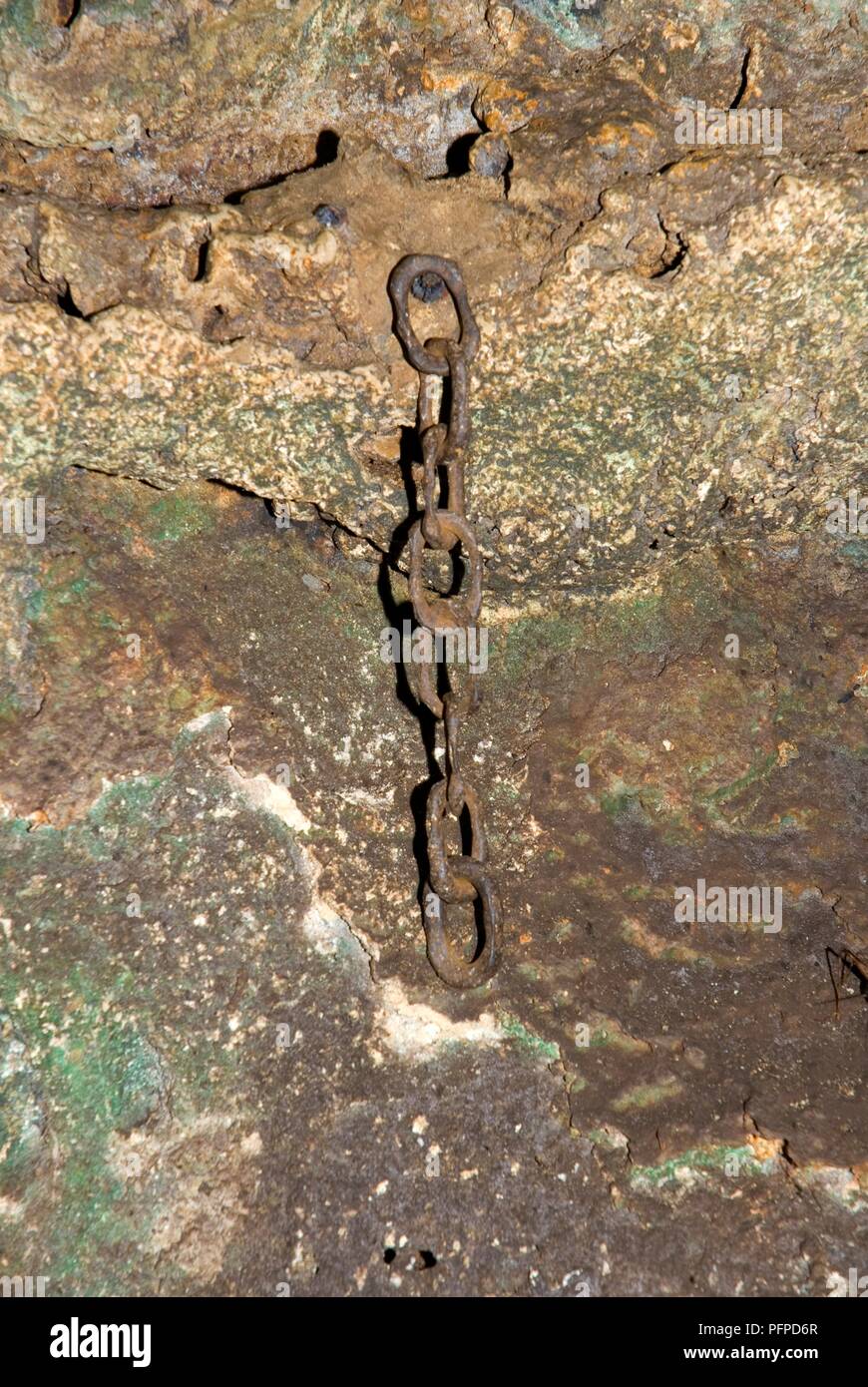 Slave Chained To Wall