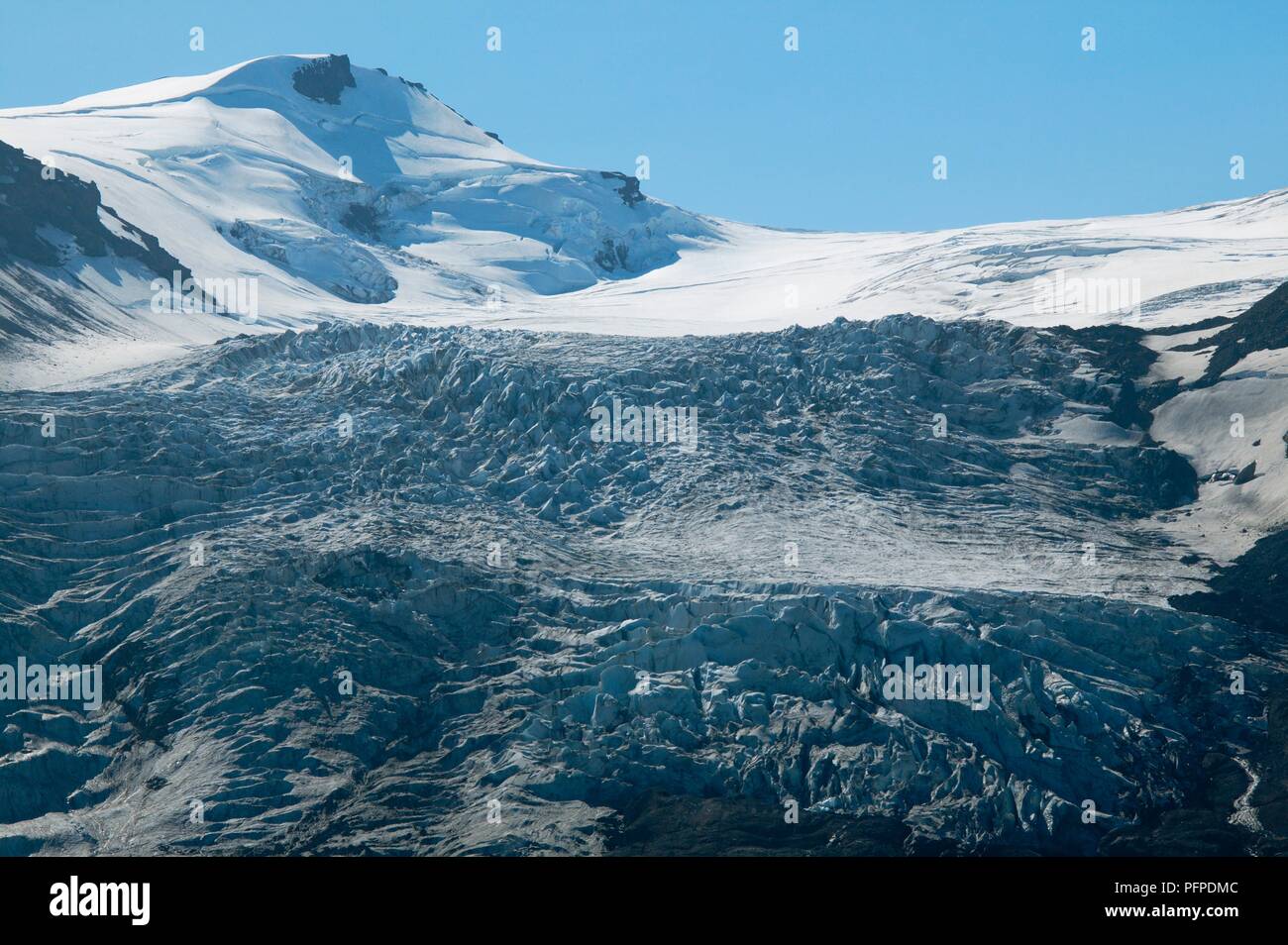 Iceland, glacier at Eyjafjallajokull ice cap Stock Photo - Alamy