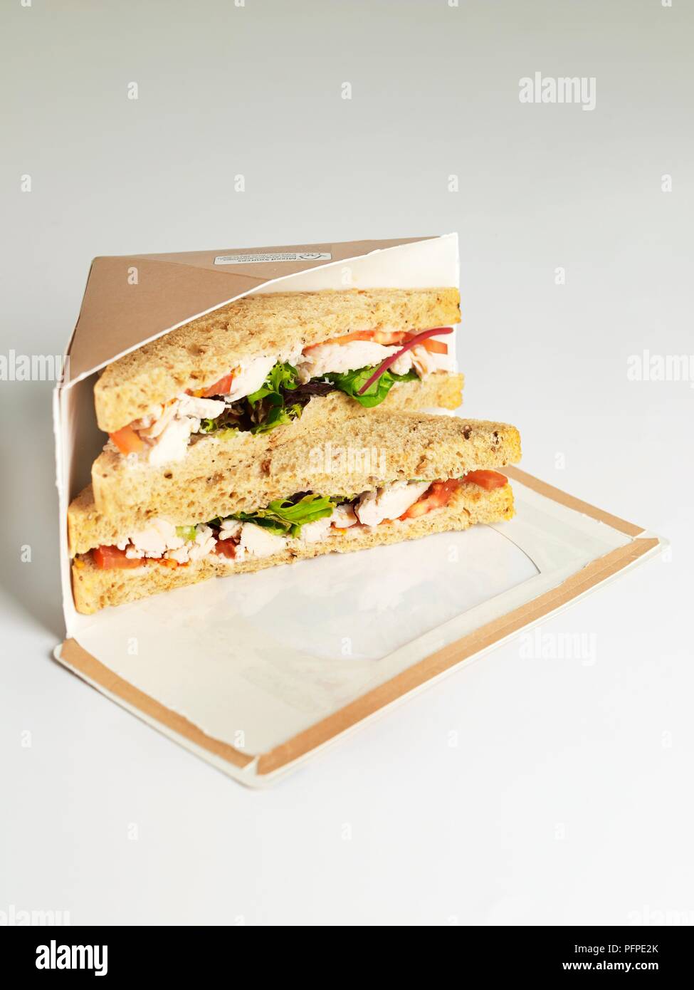 Open chicken sandwich wholemeal hi-res stock photography and images - Alamy