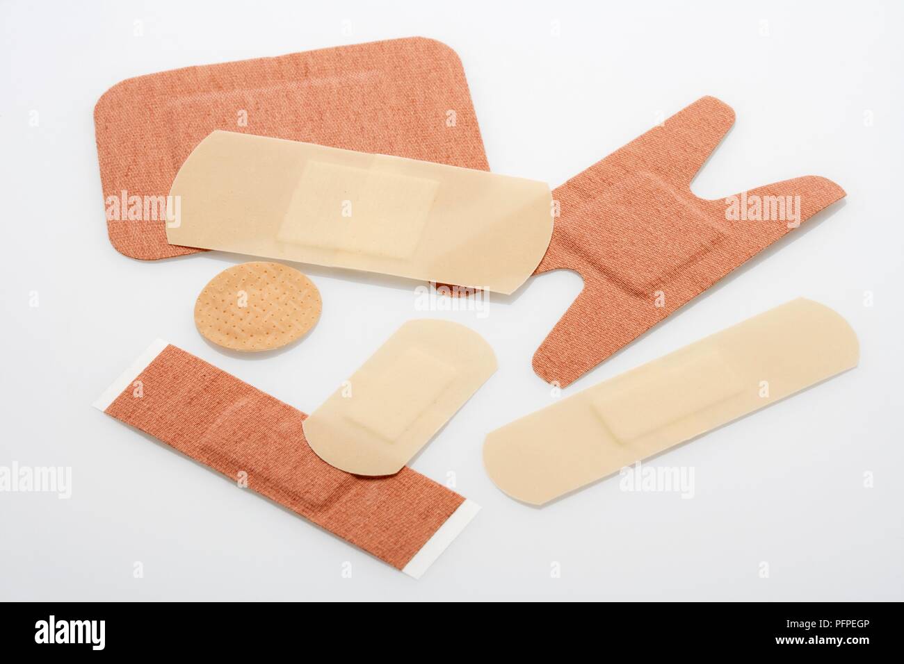 Selection of different plaster shapes Stock Photo - Alamy