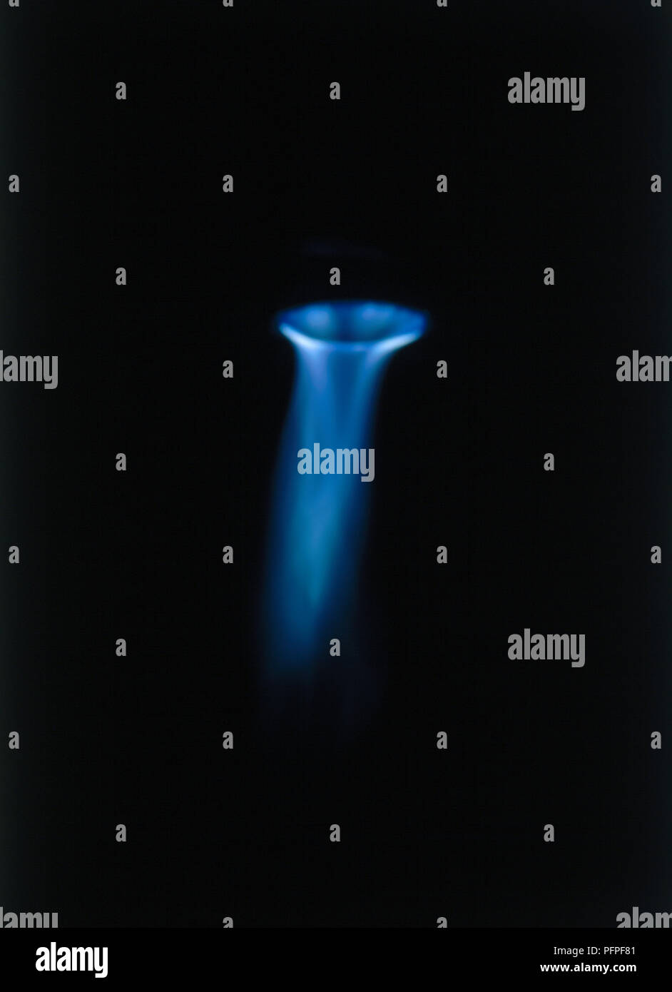 Blue flame, burning methylated spirit Stock Photo - Alamy