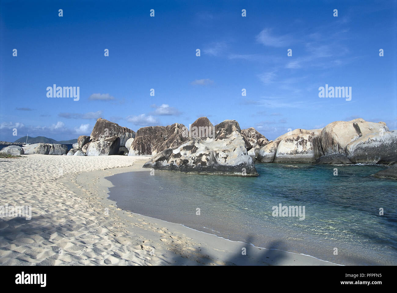 British Virgin Islands, Virgin Gorda, Spring Bay National Park, beach ...