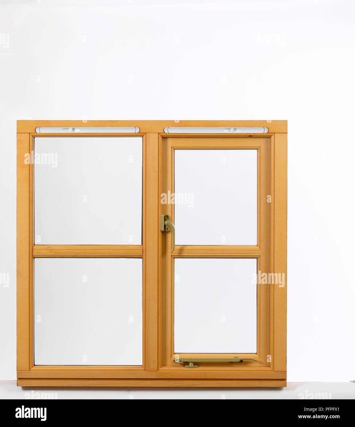 Wooden casement window, inside Stock Photo - Alamy