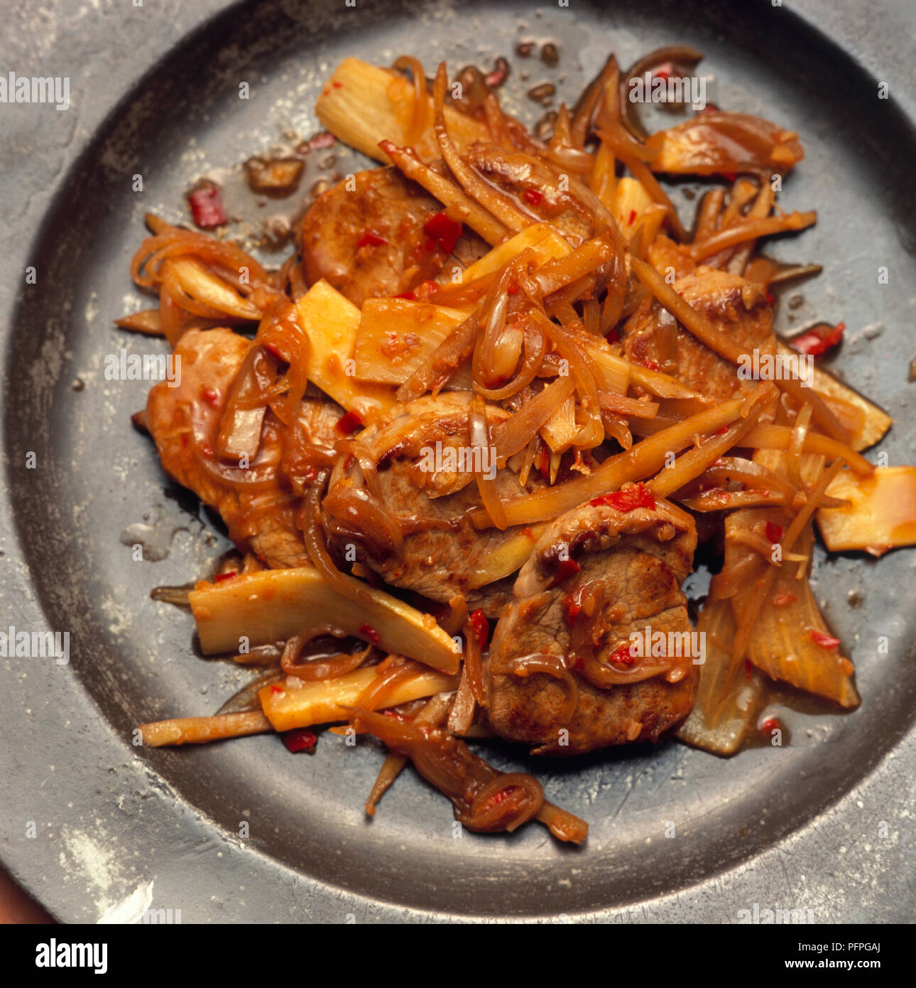 Wether hin lay, Burmese pork curry with mango, onions, bamboo shoots ...