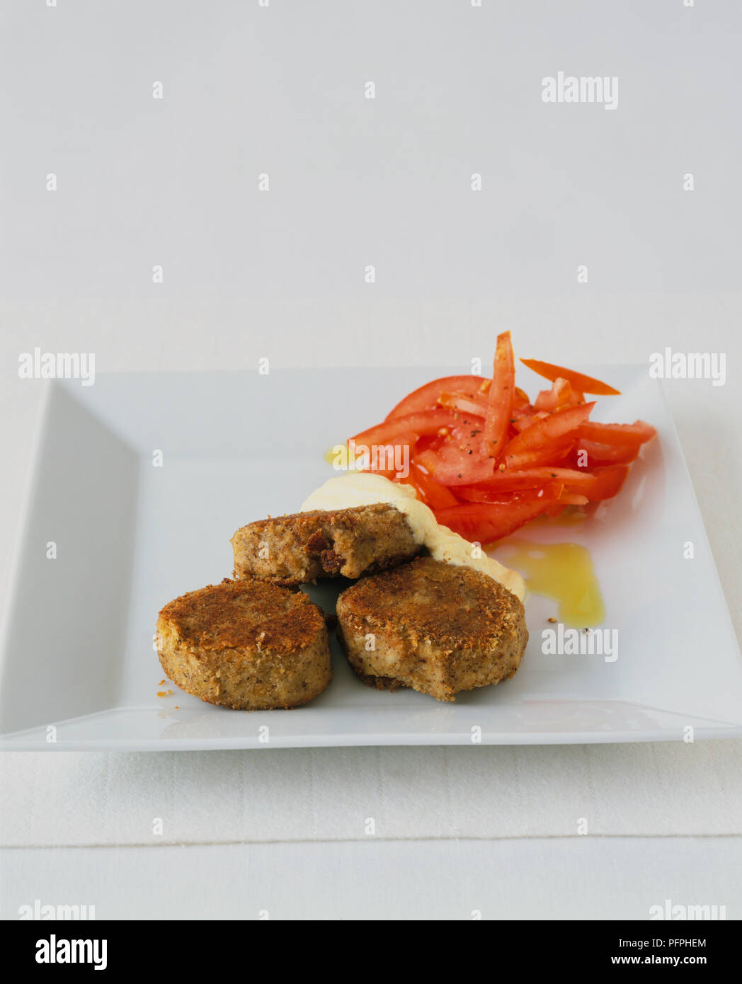 Falafel and rice cakes in plastic containers Stock Photo - Alamy