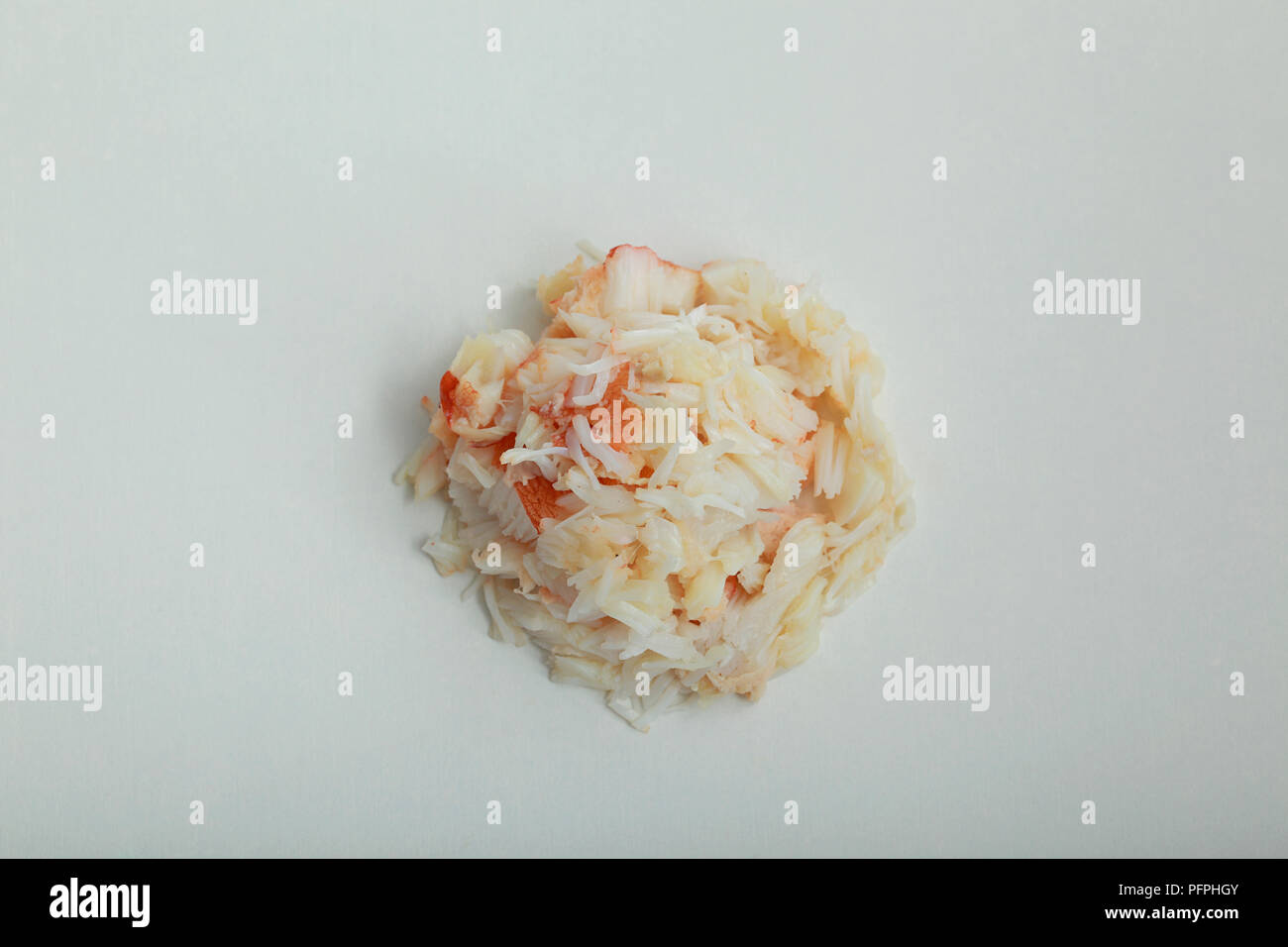 White meat from a cooked crab Stock Photo - Alamy