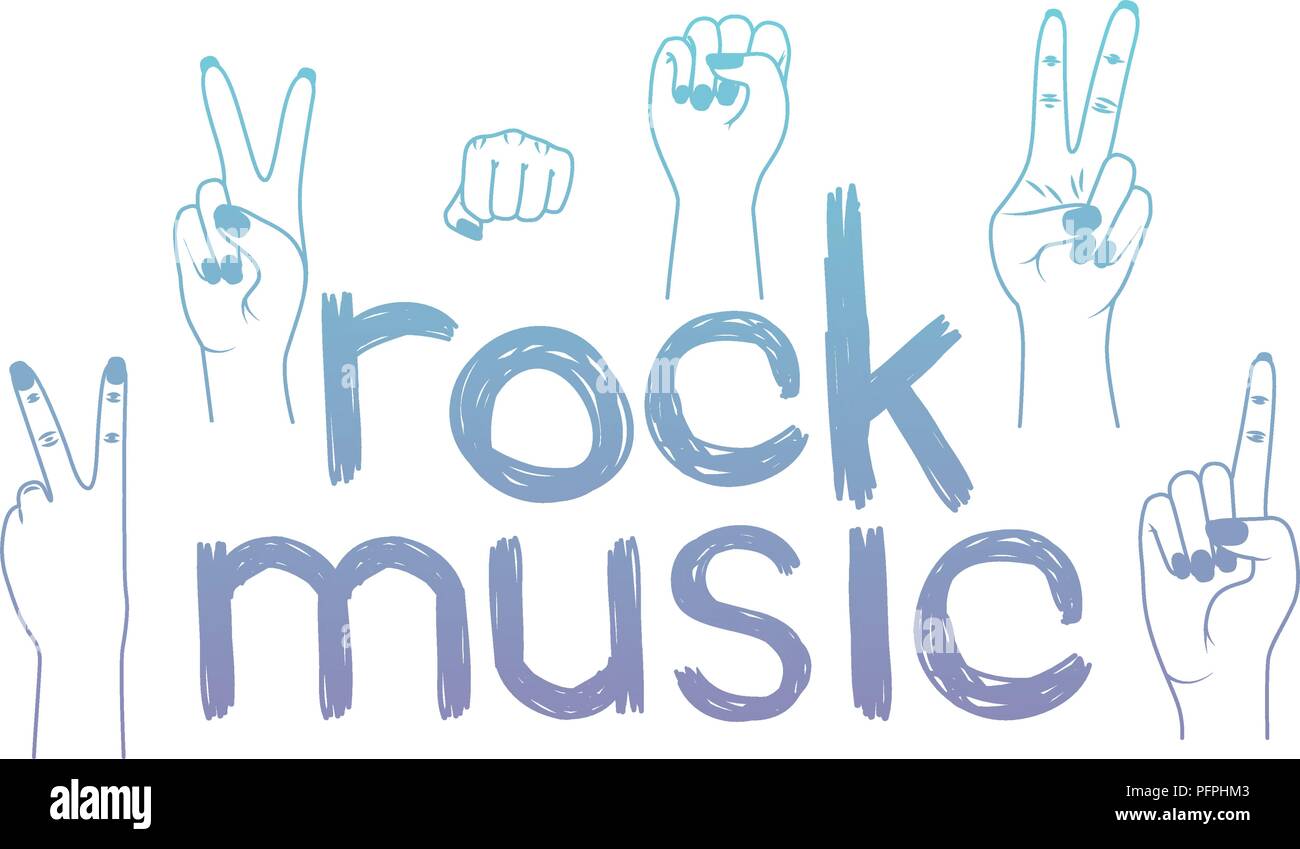 You rock message Stock Vector Images - Alamy