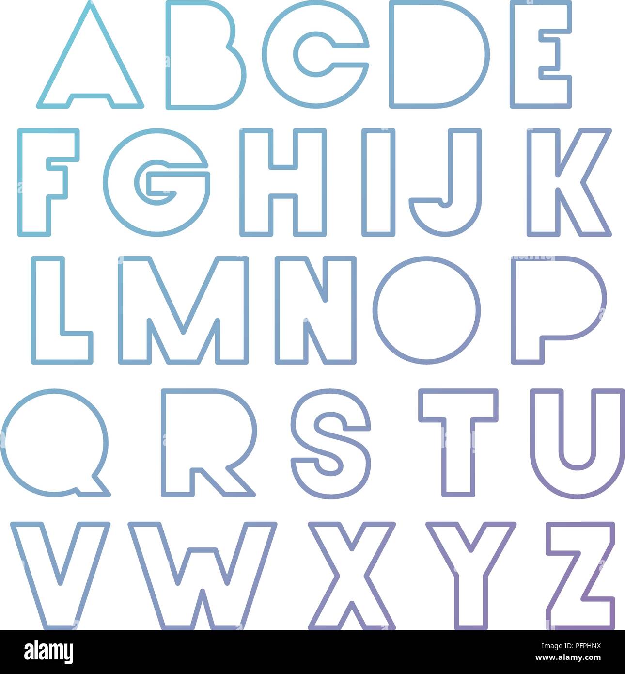 Stylized alphabets Stock Vector Images - Alamy