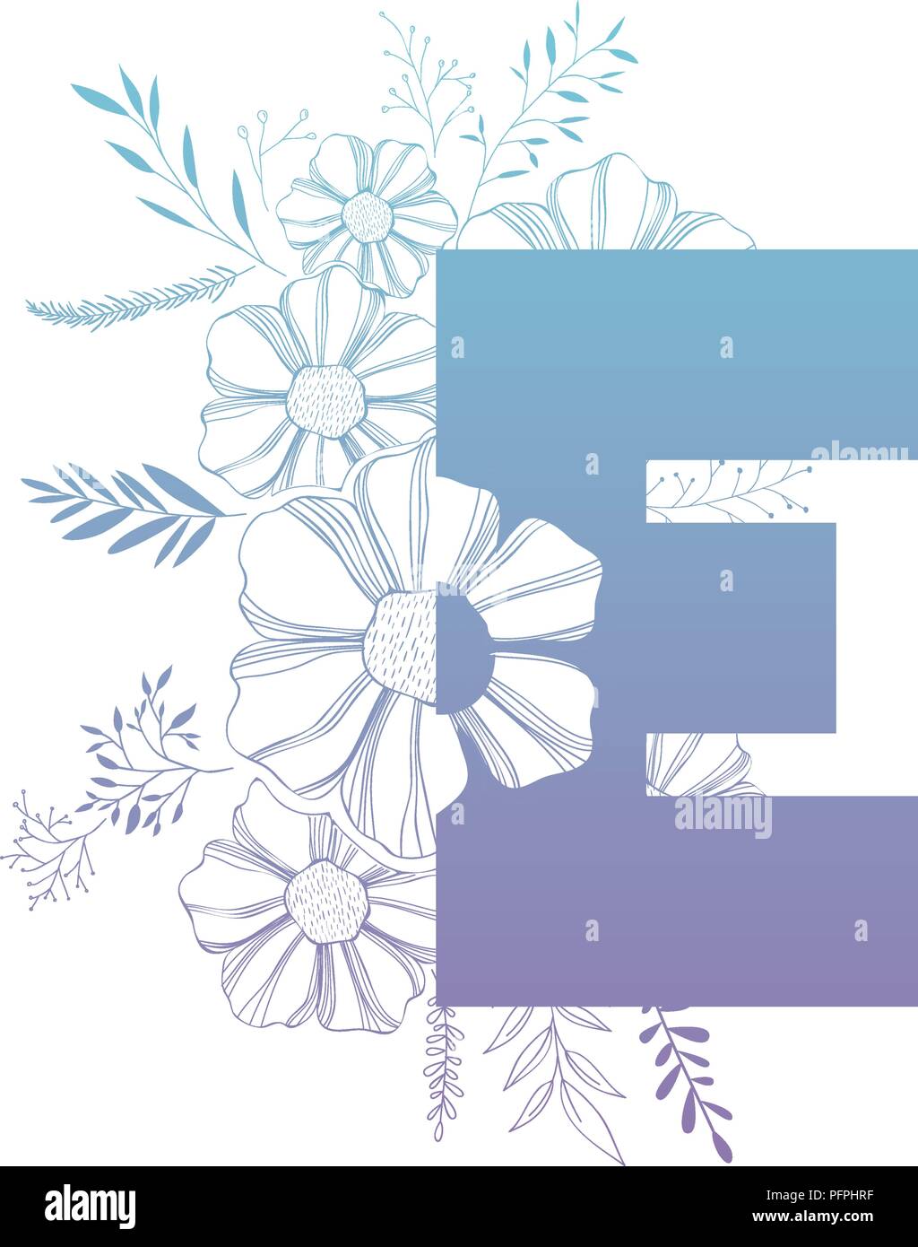 Letter E Flowers High Resolution Stock Photography and Images - Alamy