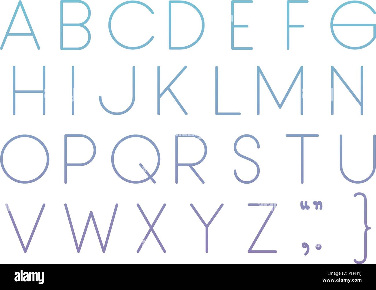 alphabet type font icons Stock Vector Image & Art - Alamy