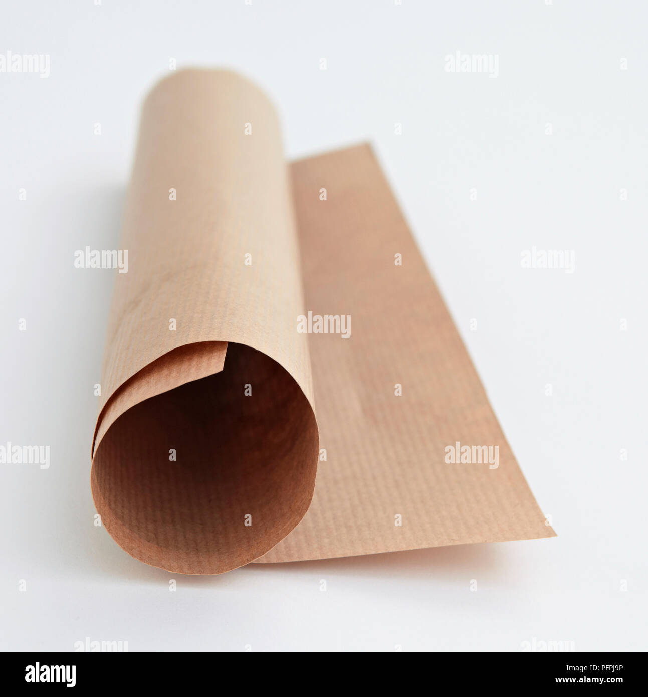 Roll of brown paper Stock Photo - Alamy