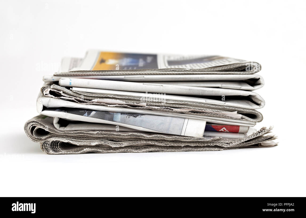 Folded newspapers hi-res stock photography and images - Alamy