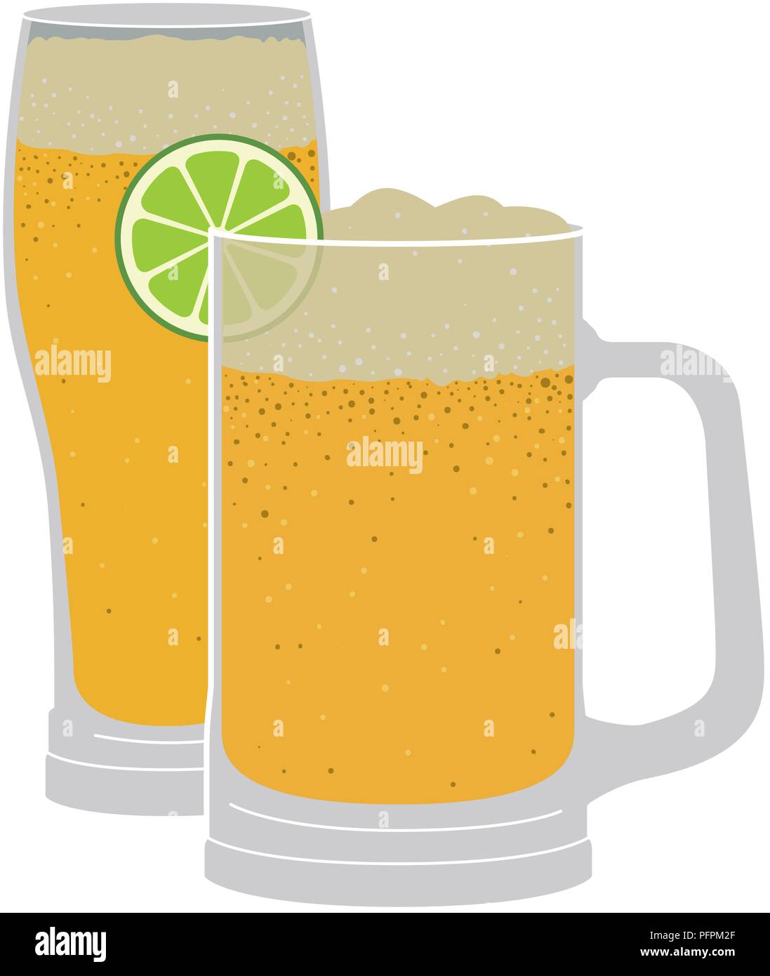 jar beer and glass drinks Stock Vector Image & Art - Alamy
