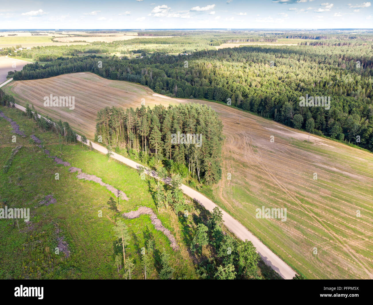 Rural agriculture in the countryside in summer scenic farmland hi-res ...
