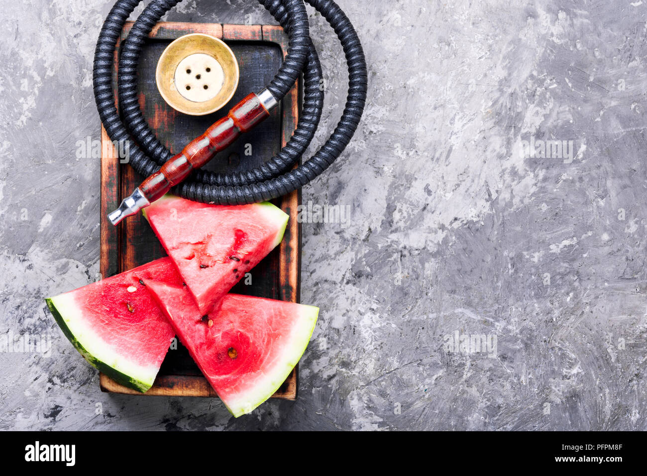 Hookah with watermelon hi-res stock photography and images - Alamy