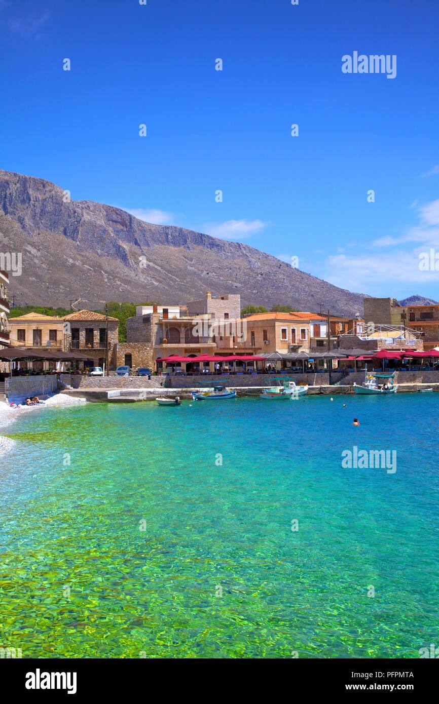 Gerolimenas, Mani Peninsula, The Peloponnese, Greece, Southern Europe ...