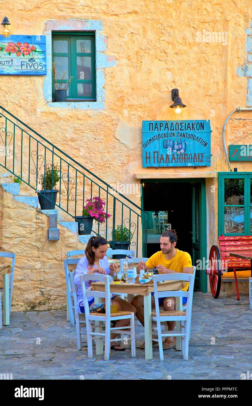 Restaurant in Areopoli, Mani Peninsula, The Peloponnese, Greece ...