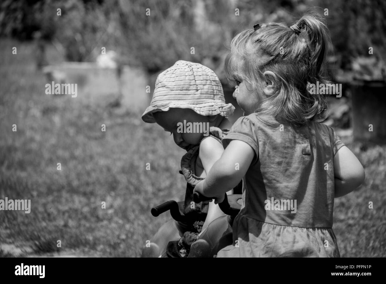 Entertainment kids Black and White Stock Photos & Images - Alamy