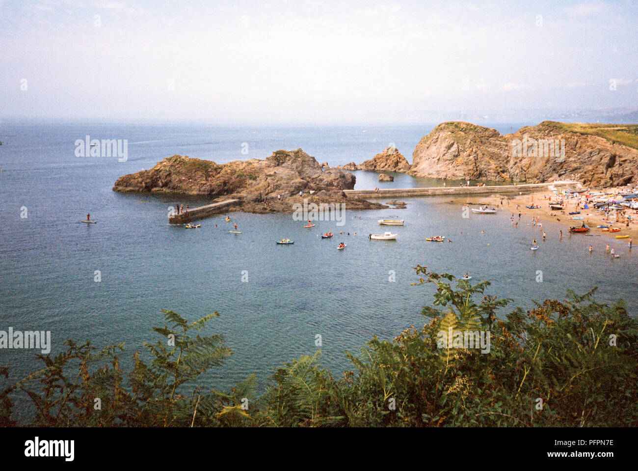 Inner Hope Cove beach, Hope Cove, Kingsbridge, Devon, England, United ...