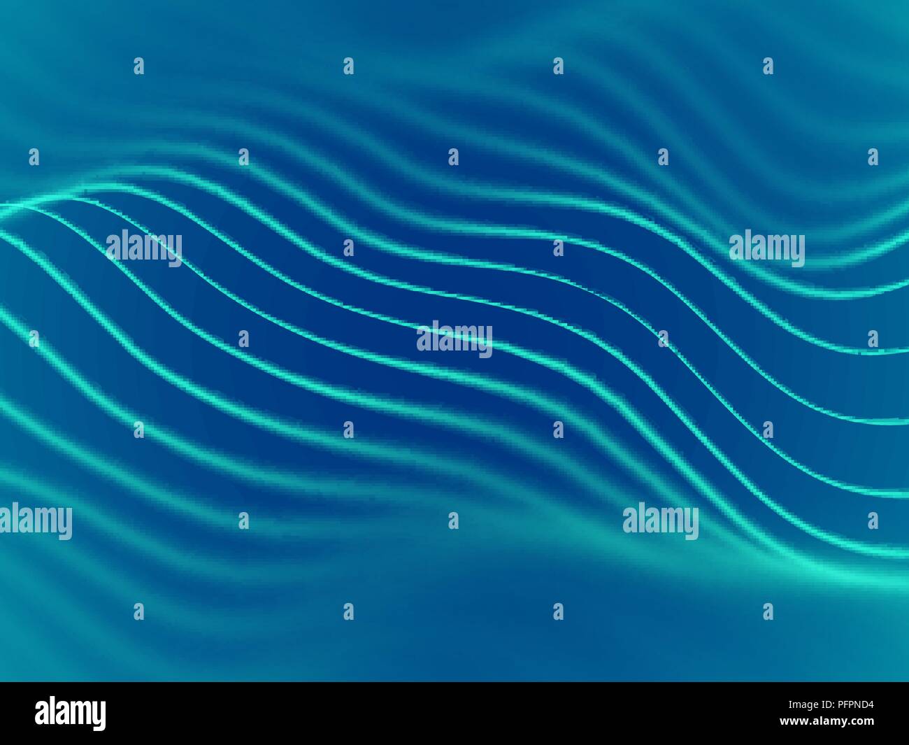 3D Sound waves. Big data abstract visualization. EPS 10 vector ...