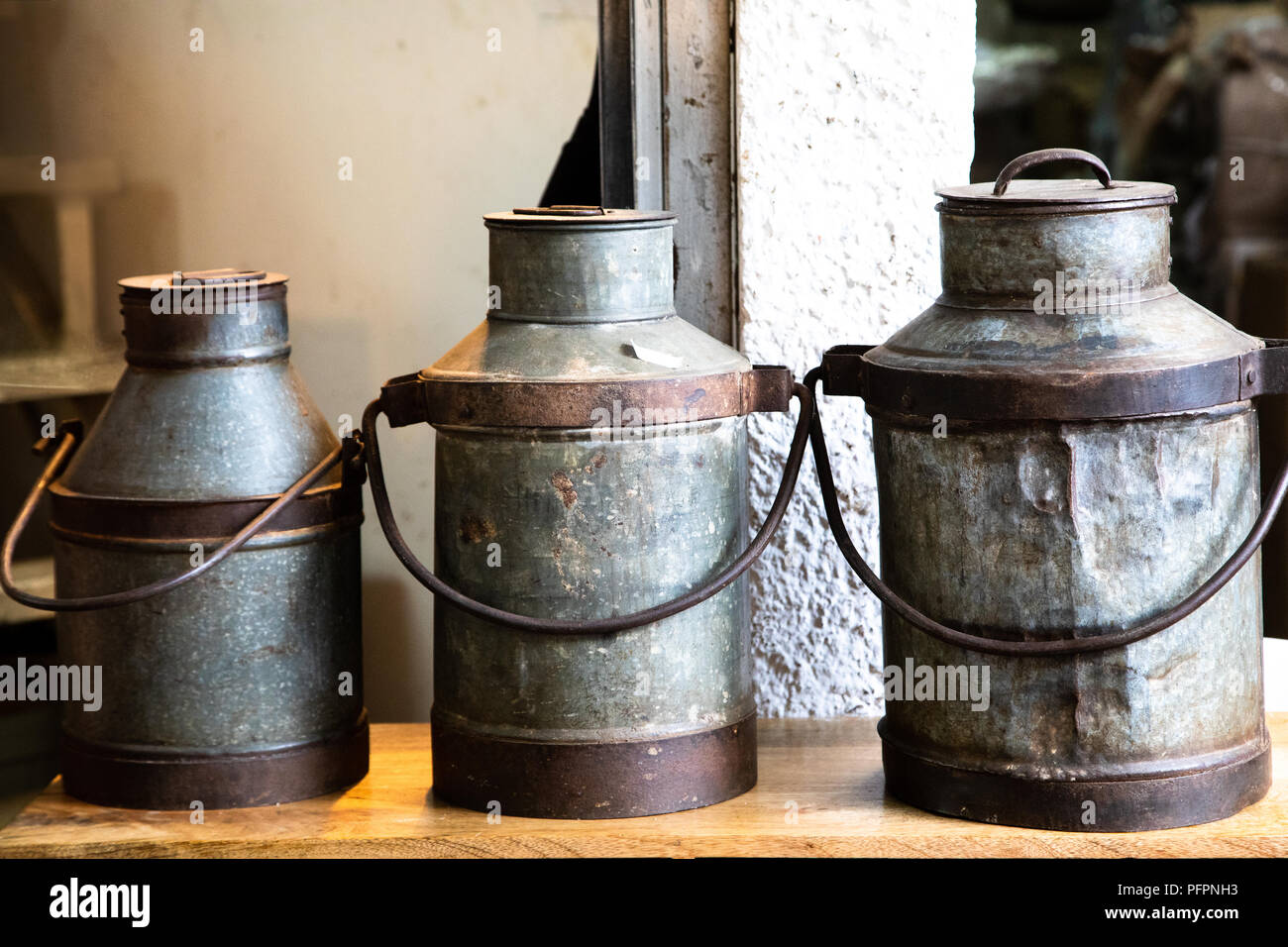 Metal churns hi-res stock photography and images - Alamy