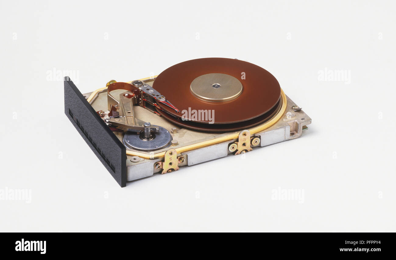 Hard disc from a computer Stock Photo - Alamy