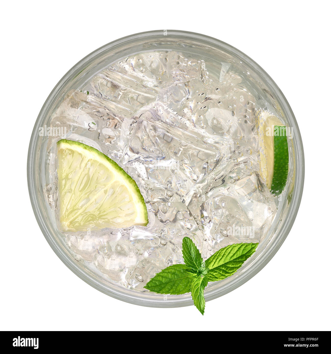 Cocktail from top view Cut Out Stock Images & Pictures - Alamy