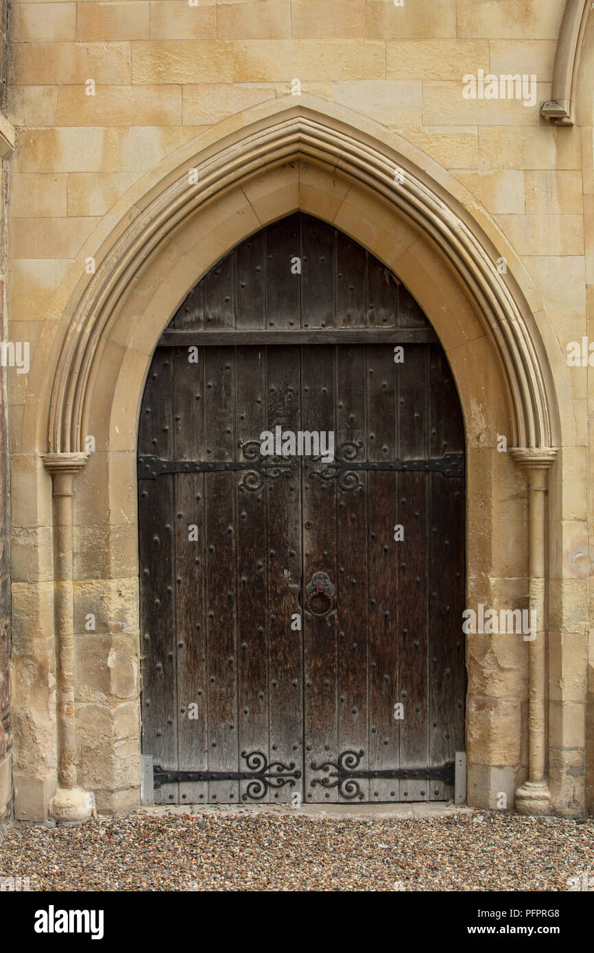 Gothic style door norwich cathedral hi-res stock photography and images ...