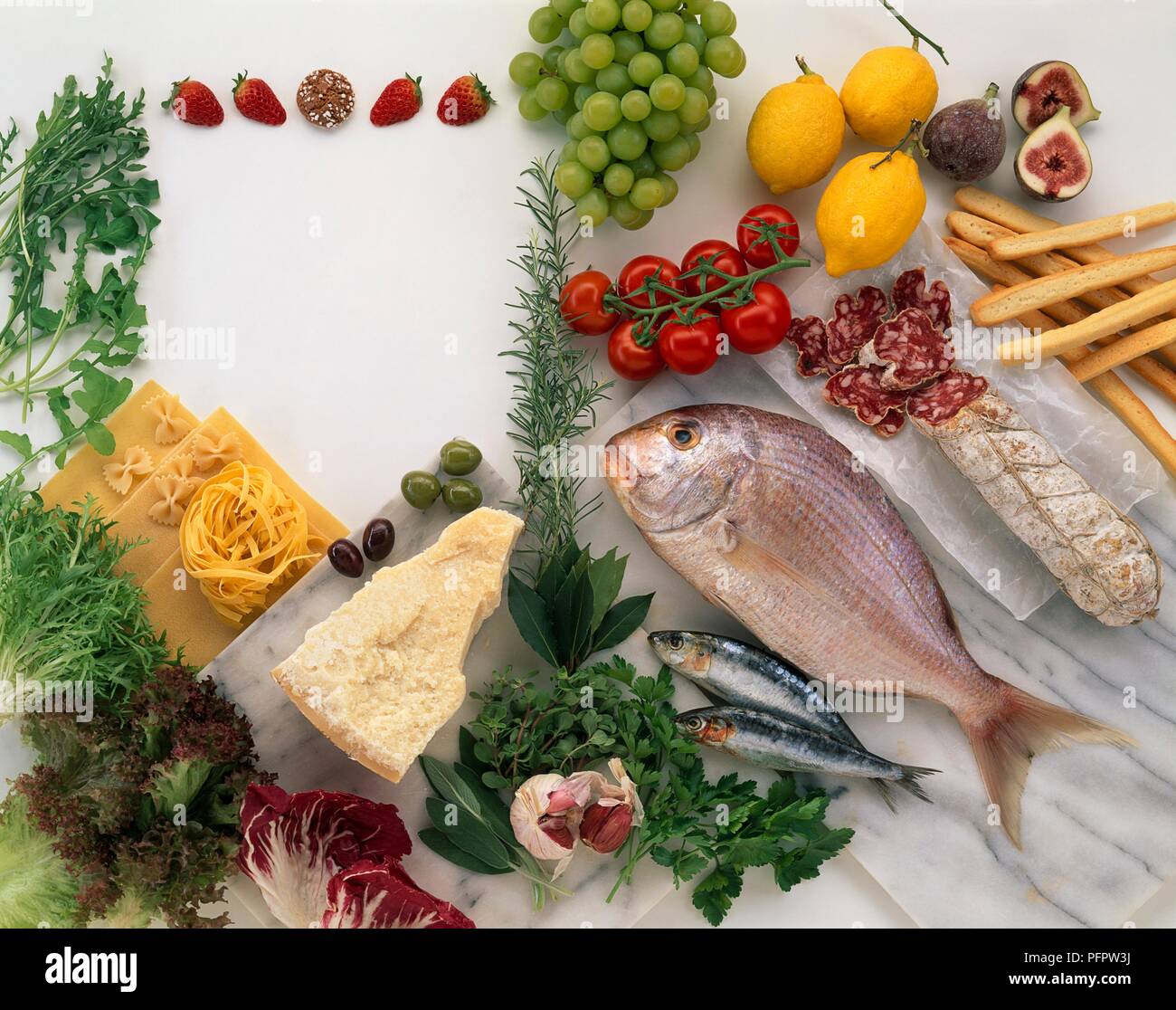 Pasta salad with anchovy hi-res stock photography and images - Alamy