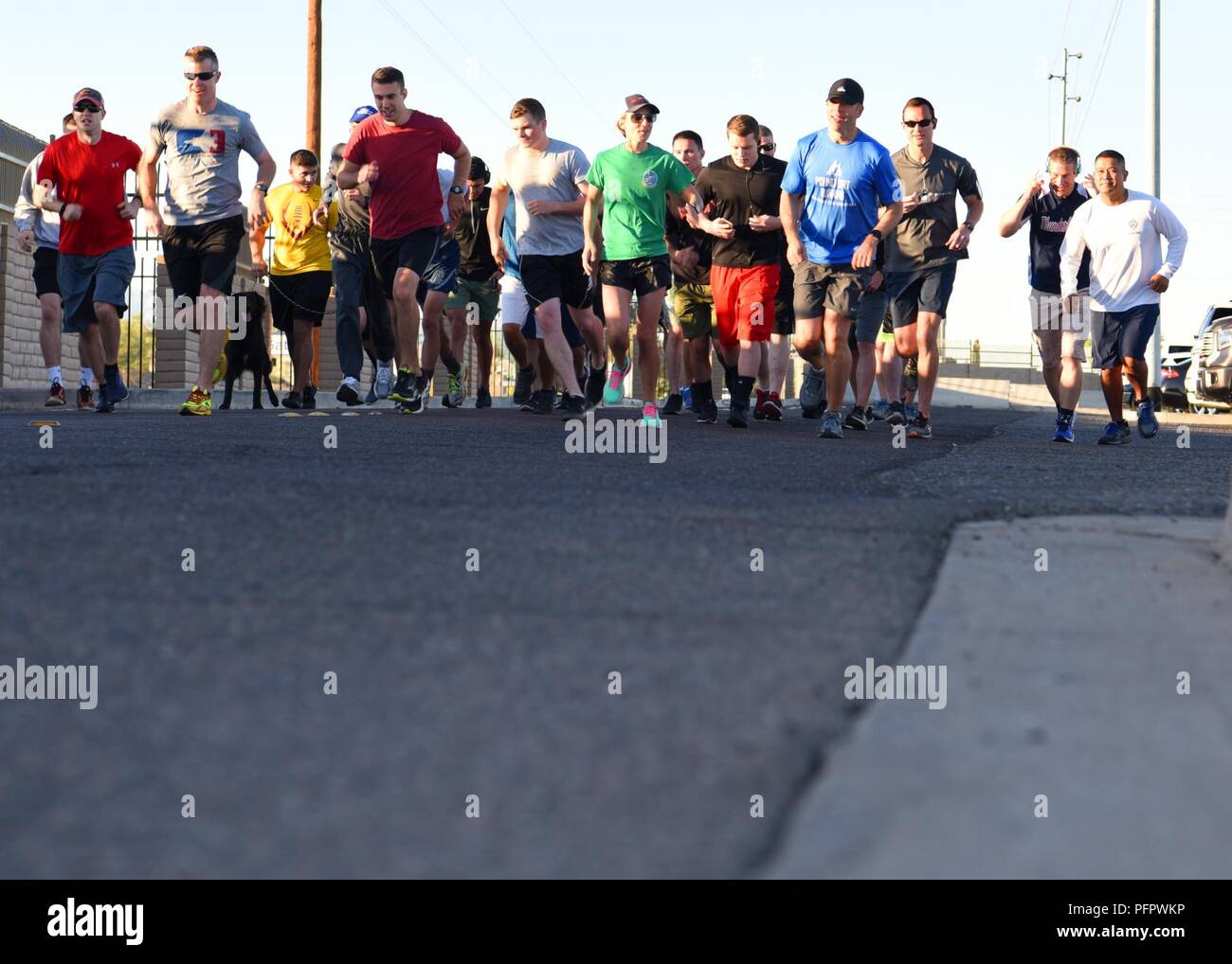 Luke Airmen participate in a 4-kilometer memorial run May 24, 2018, at ...