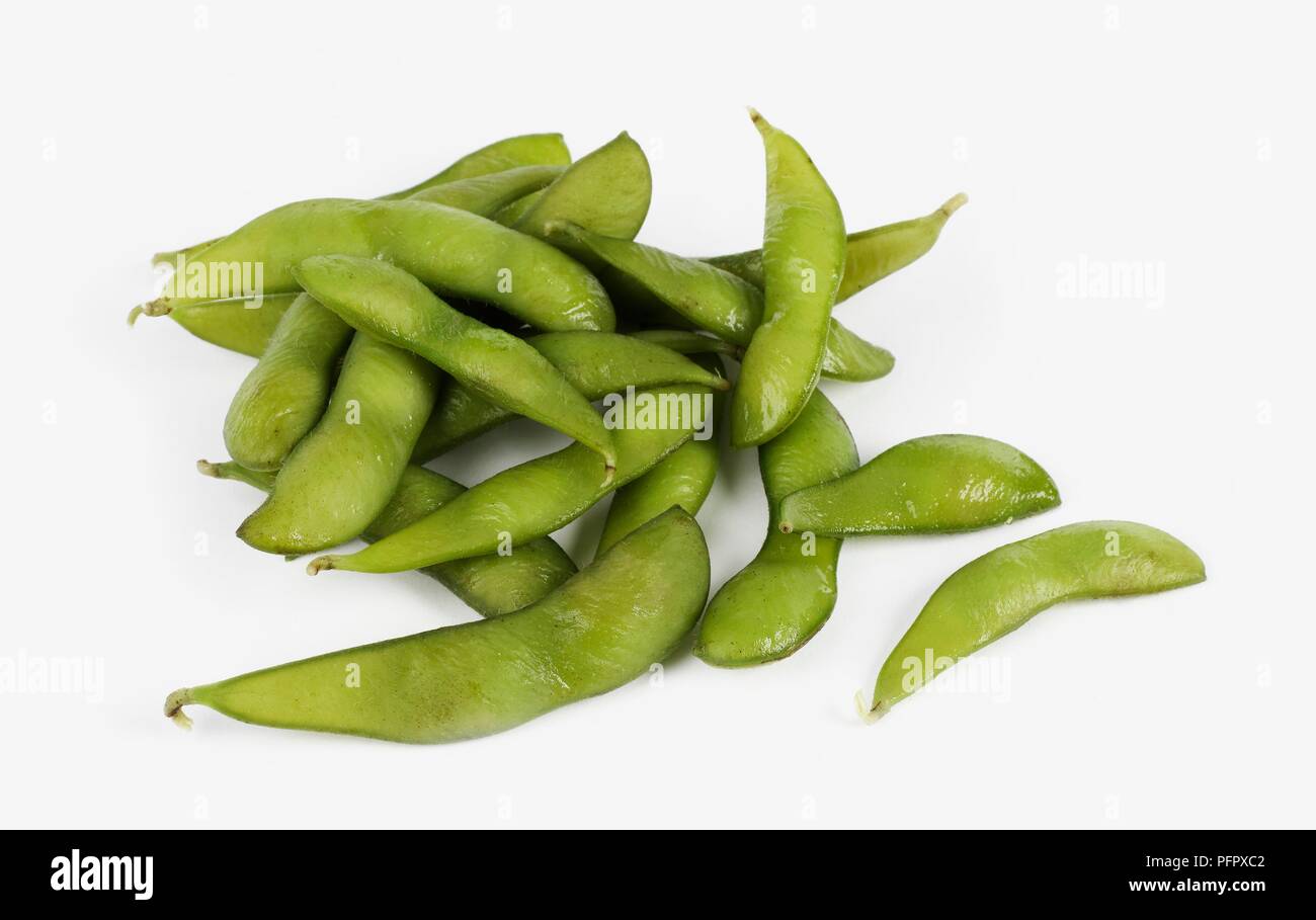 Green soya beans Stock Photo - Alamy