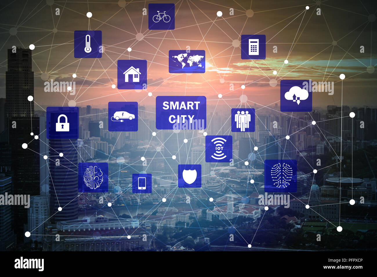 Smart city iot internet thing hi-res stock photography and images - Alamy