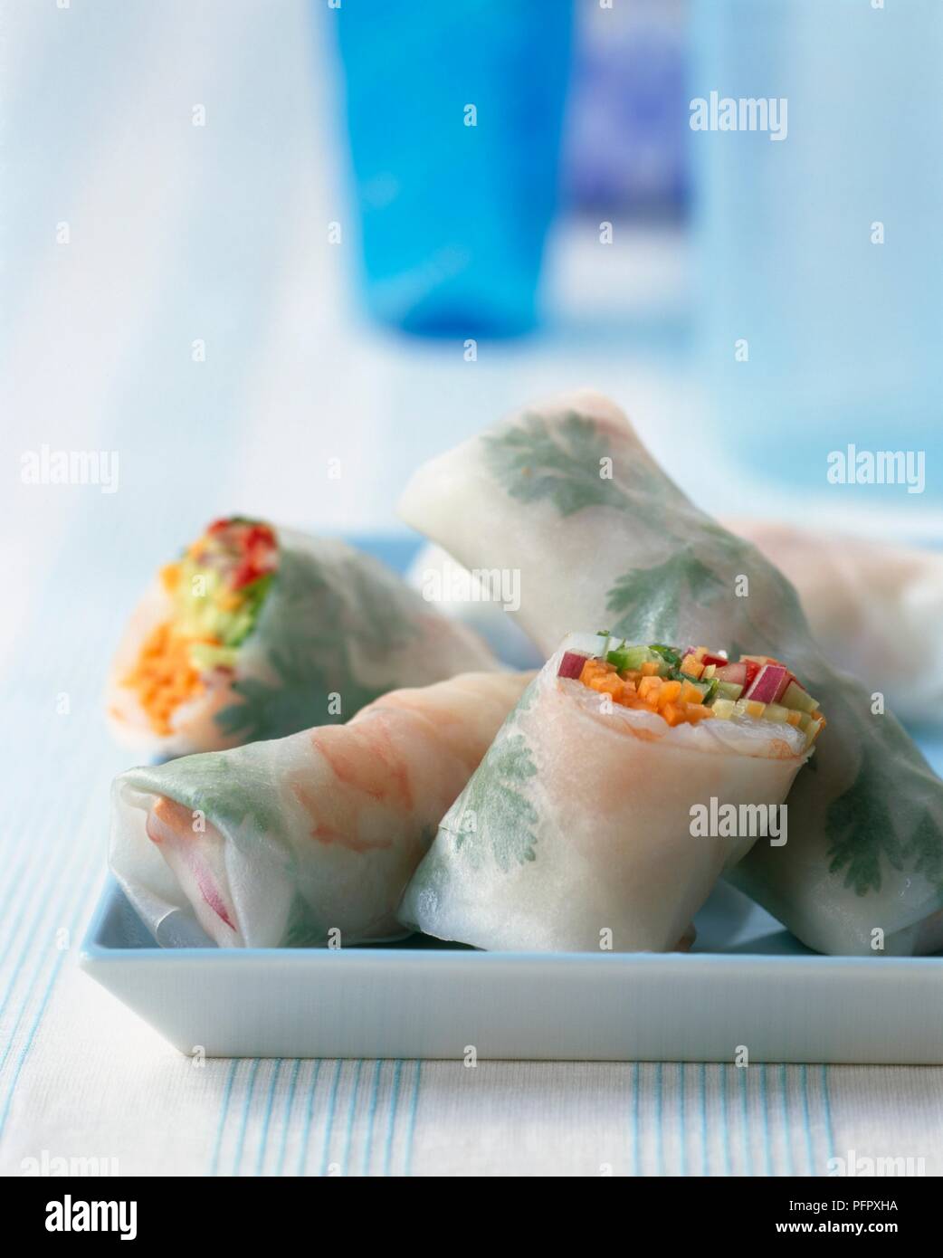 Chopped vegetables spring rolls hi-res stock photography and images - Alamy