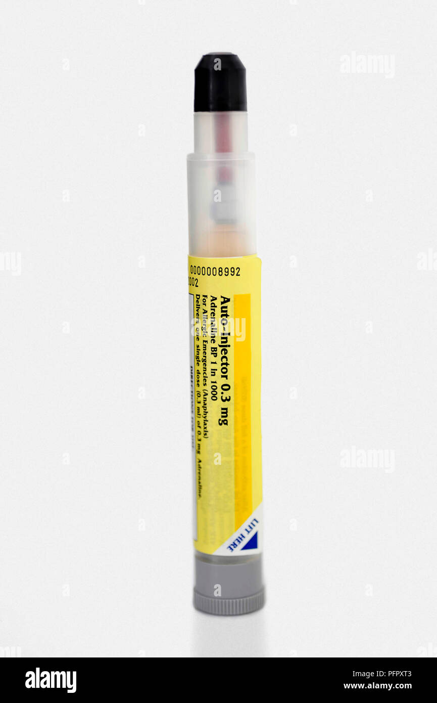 Epipen injection hi-res stock photography and images - Alamy