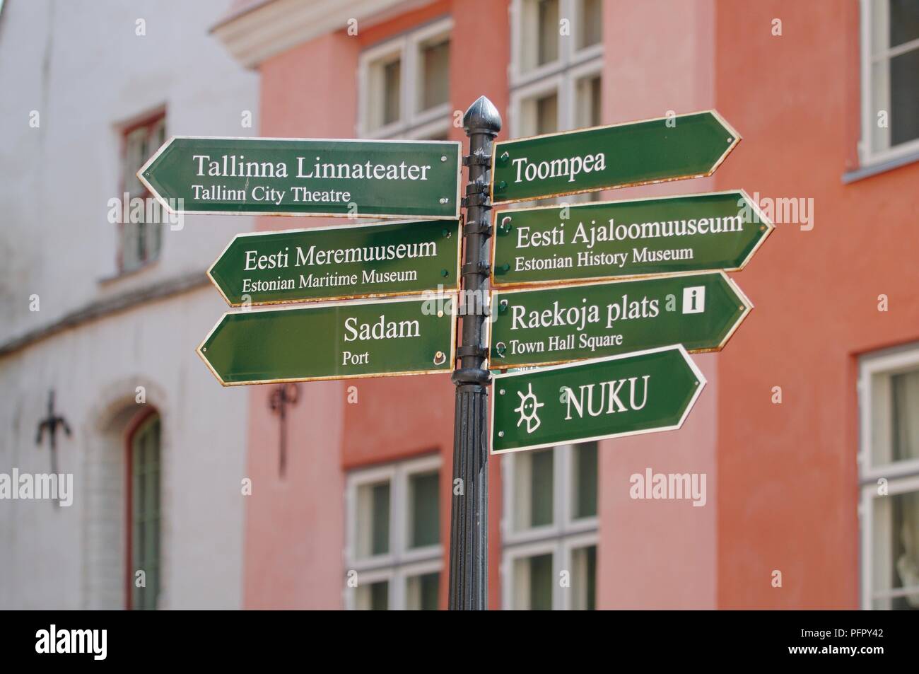 Signs in tallinn hi-res stock photography and images - Alamy