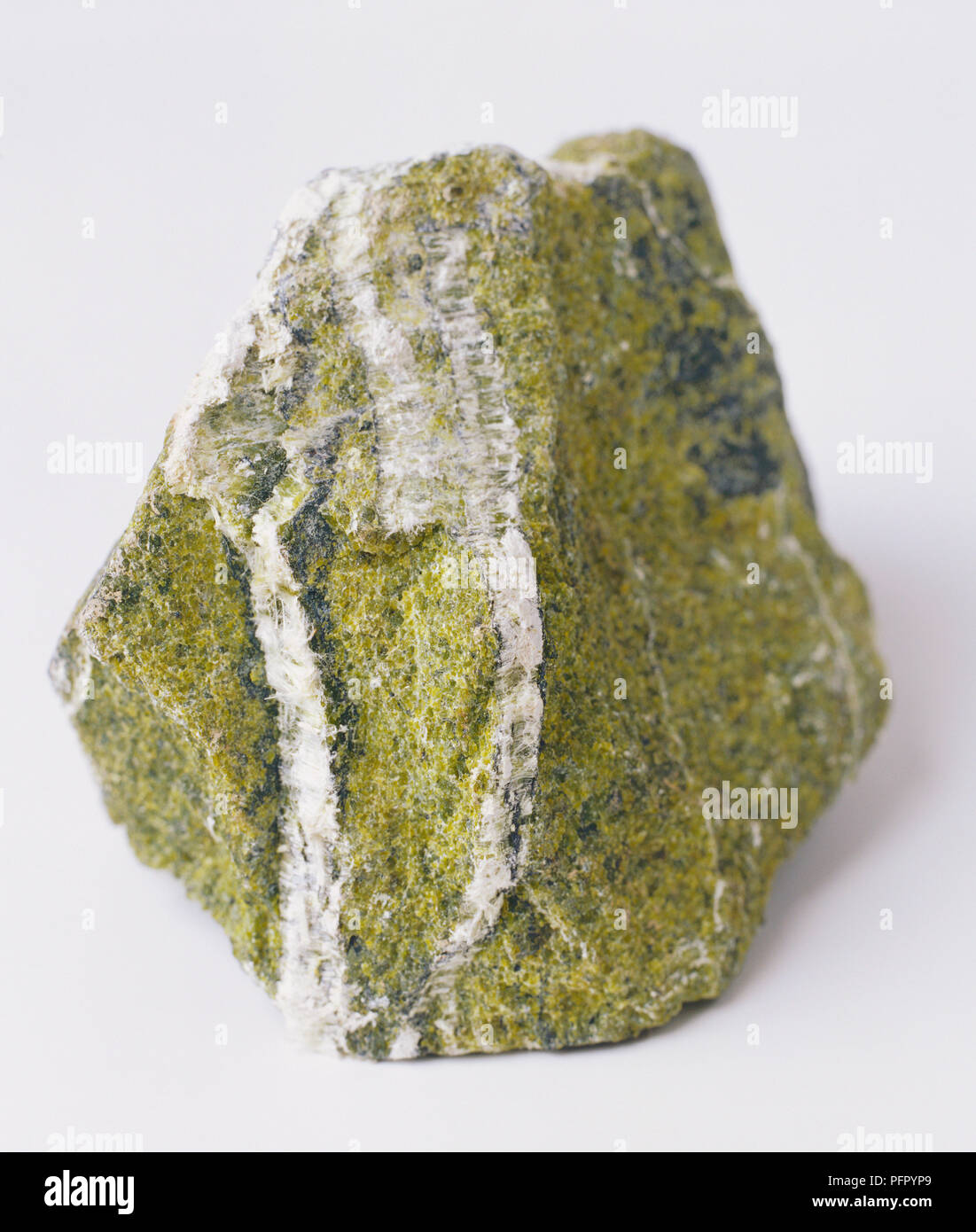 Serpentine groundmass with white streaks of chrysotile Stock Photo - Alamy