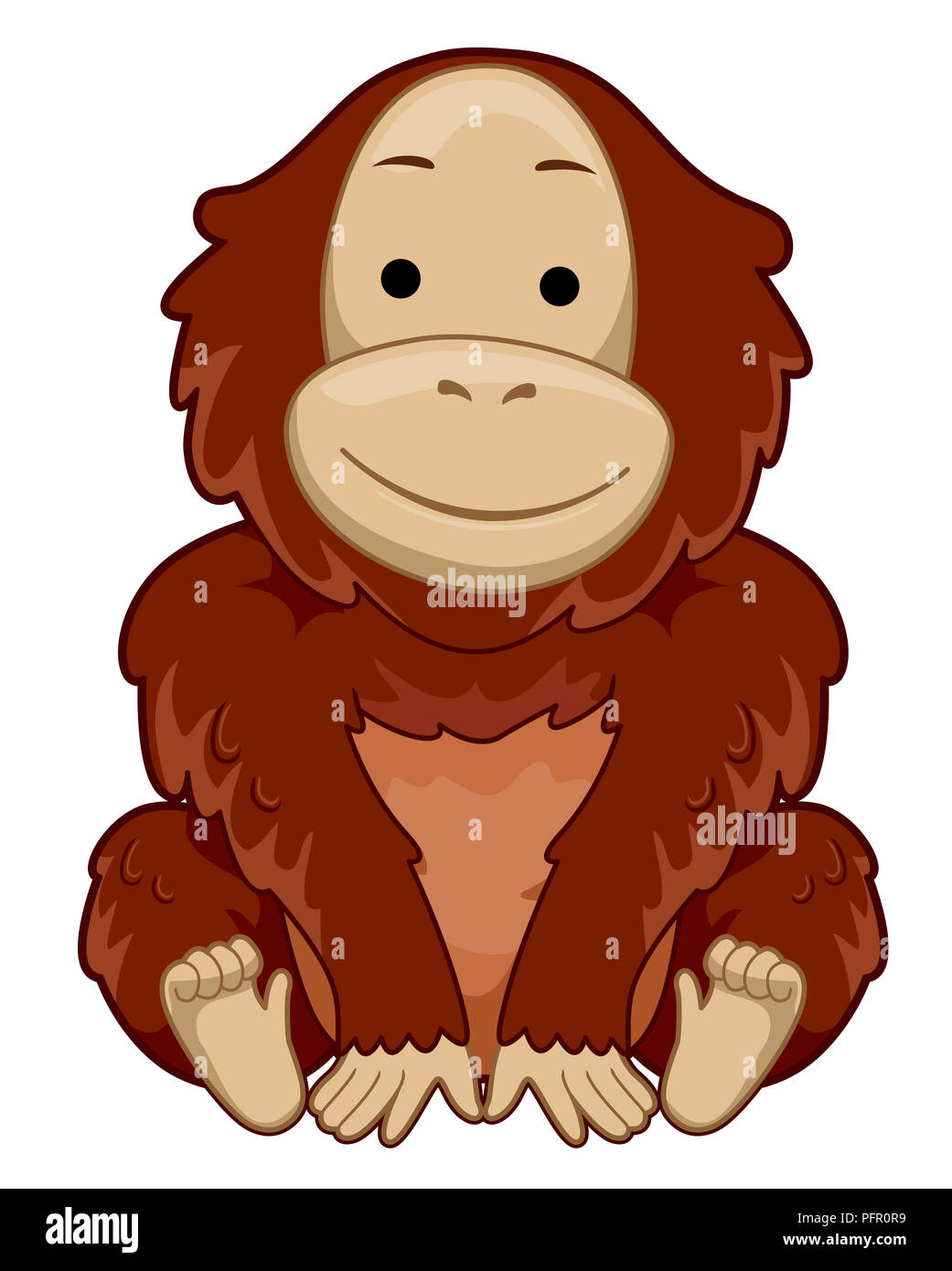 Smiling orangutan wild animal hi-res stock photography and images - Alamy
