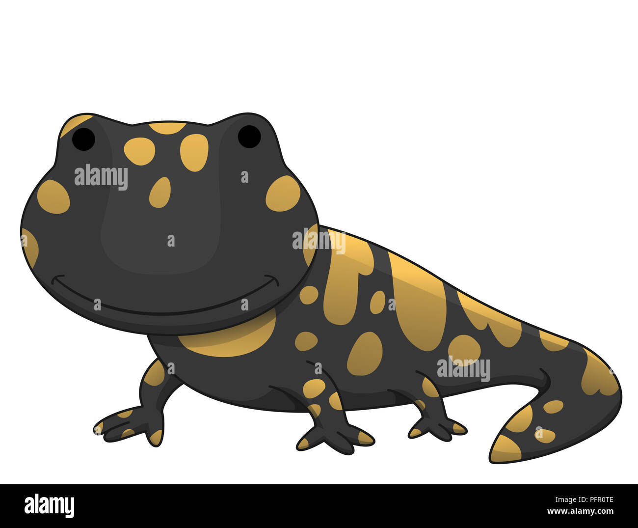 Salamander Cartoon Clipart Party